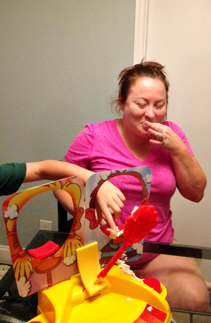 Pie Face Showdown is a new game and perfect for family game night